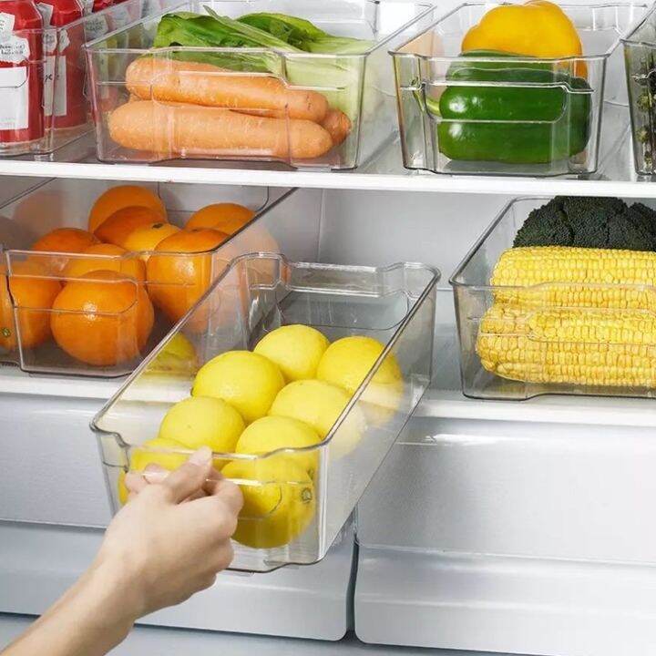 Minimalist Japan Style PET Concave Design Kitchen Ref Organizer w/o Lid ...