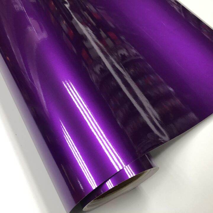 50cm*300cm Gloss Candy Metallic Purple Blue Vinyl For Car Wrap Midnight ...