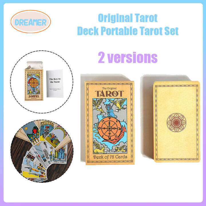 78 Cards/Box Portable Original Tarot Cards Mysterious Divination Tarot ...