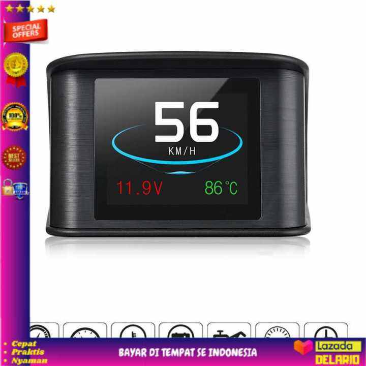 Display HUD Mobil OBD2 On-board Computer Speedometer / Layar LCD ...
