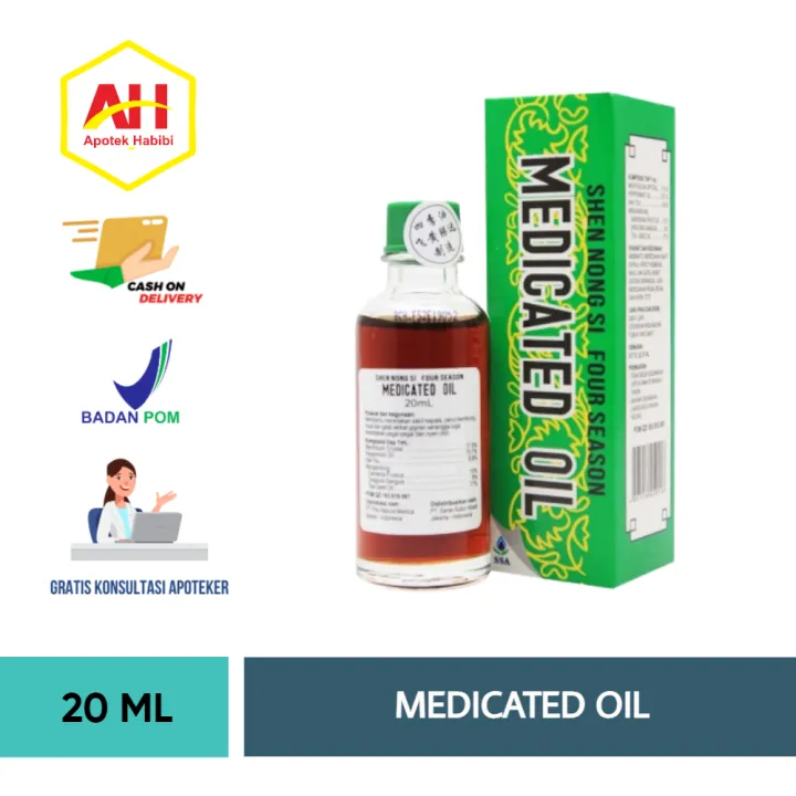 Medicated Oil Medikated Oil Minyak Medikated Minyak Medicated 20 ml ...