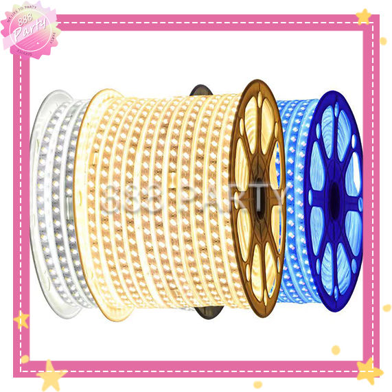 Halo Party 8MM led strip lights 5050 led strip IP44 220v Power plug ...