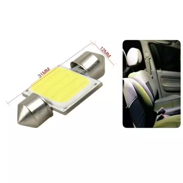 LAMPU LED - KABIN ~o~ PLAFON FESTOON MOBIL 12 COB PLASMA 31MM | Lazada ...