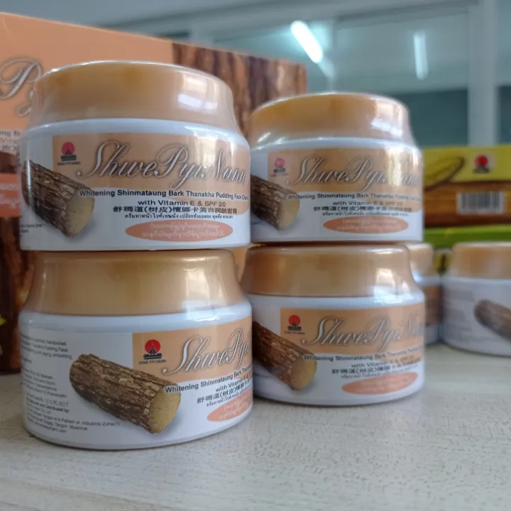 tanaka cream Shwe Pyi Nann Whitening Shinmataung Bark Thanakha Pudding ...