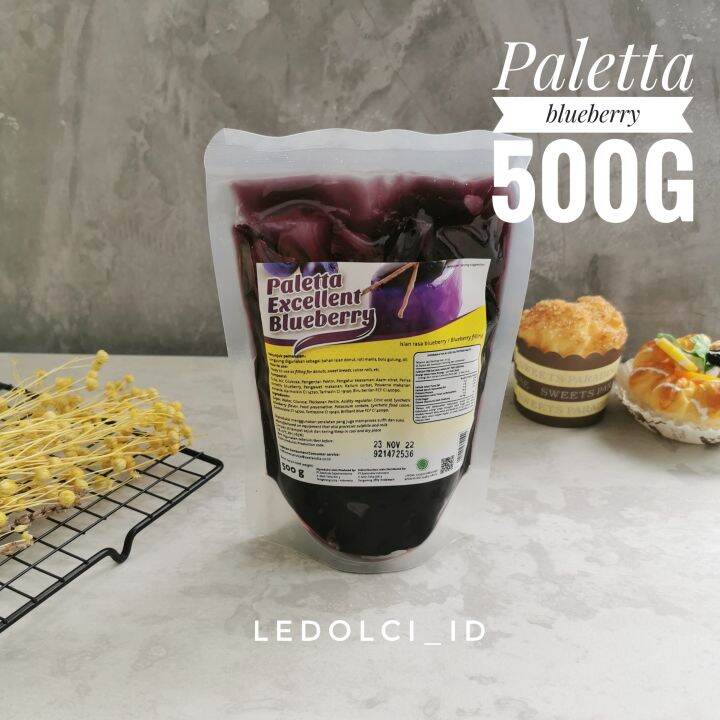 PALETTA SELAI BLUEBERRY TOPPING FILLING BLUEBERRY 500 GRAM | Lazada ...