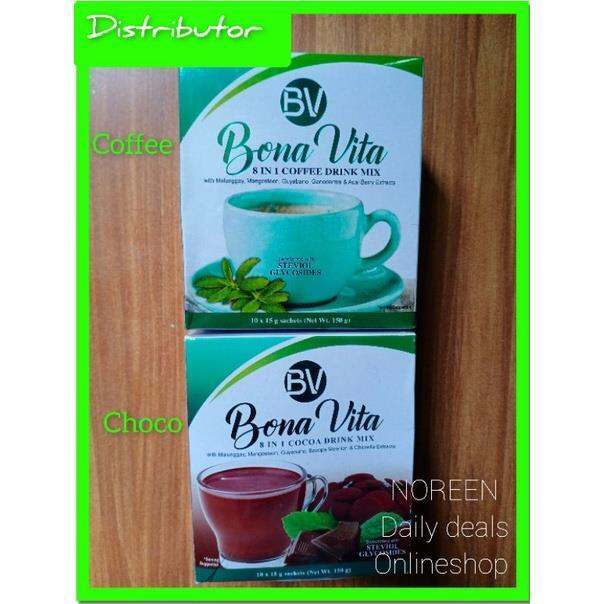 SALE(10 sachet 1box) bona vita coffee mix drink and choco drink ...