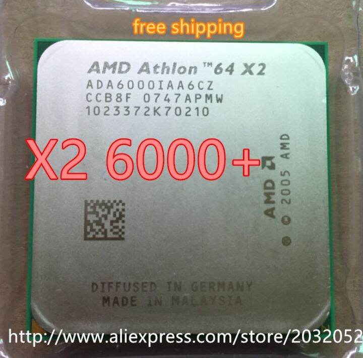 1 Original AMD DUAL Core Athlon 64 X2 6000+ 3.0 GHZ Socket AM2 2Mb Cache CPU Processor ...