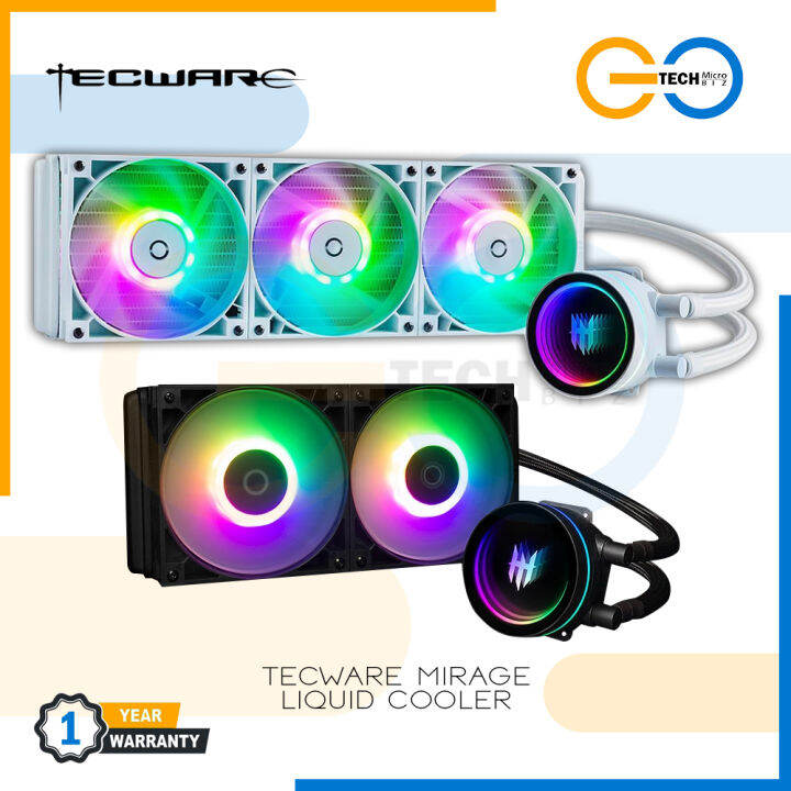 Tecware Mirage 240 360 Black White Aio Argb Liquid Cooler Lazada Ph
