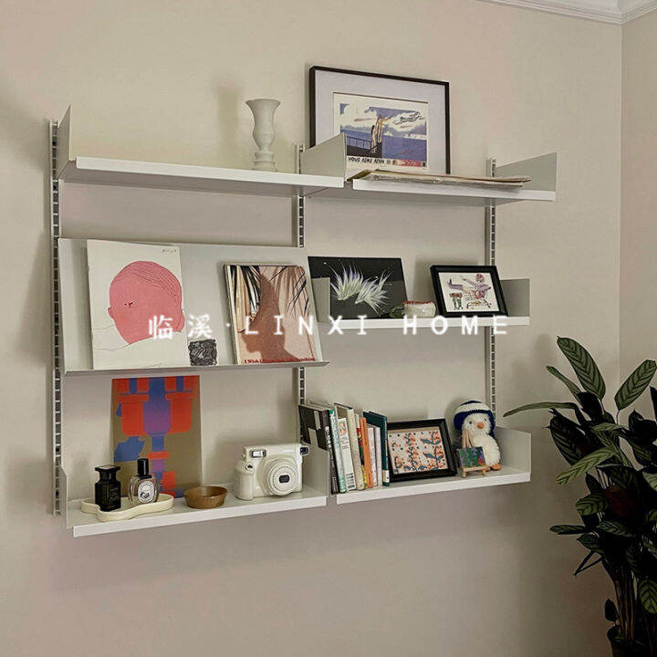 Wall rail rack word partition wall bookshelf wall hanging display rack ...