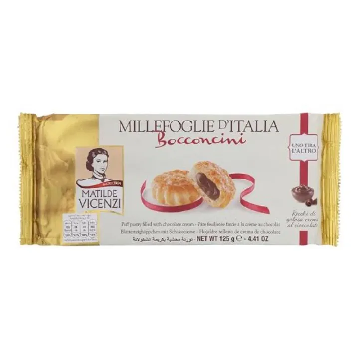 จัดให้คุณ🔵 Matilde Vicenzi Bocconcini chocolate puff 125g พัฟกรอบสอดไส้ ...