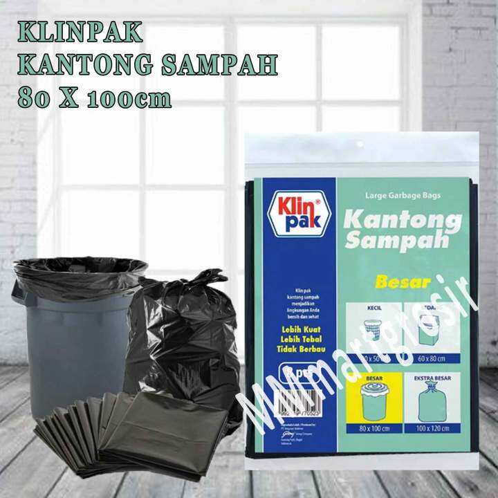 Kantong sampah / Kantong sampah besar / 80X100cm isi 8 pcs | Lazada Indonesia