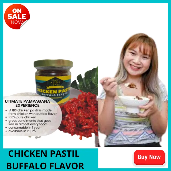 AJBS CRISPY CHICKEN ADOBO FLAKES CHICKEN PASTIL BUFFALO FLAVOR CHILI ...