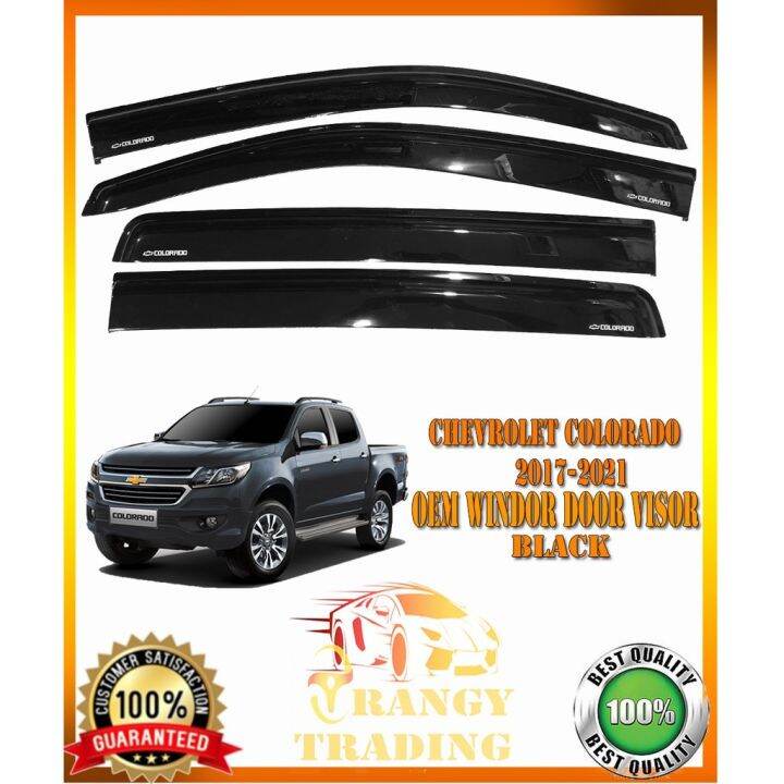 Chevrolet Colorado 2017 to 2023 OEM Window door Visor Black 2018 2019 ...