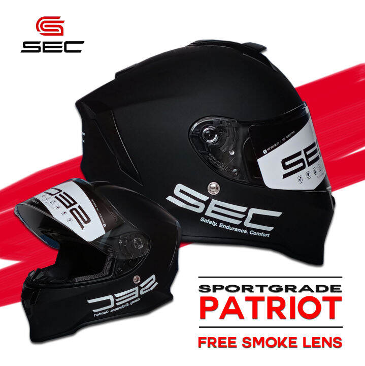 SEC Sportgrade Patriot Full Face Dual Visor Helmet DSEC-03853 FREE ...