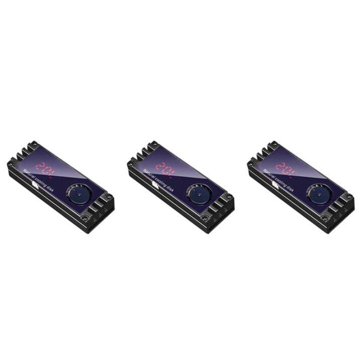 3X M2 SSD Heatsink Cooler Temperature OLED Digital Display M.2 2280 ...
