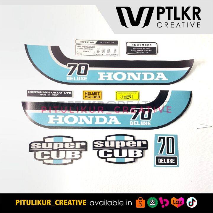 Striping Stiker Honda C70 Supercub III | Lazada Indonesia