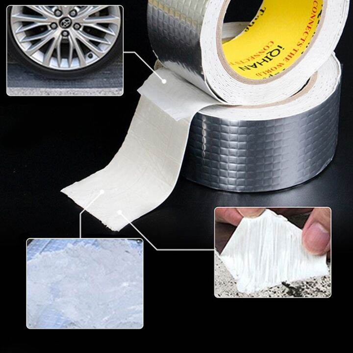 Aluminum Foil Butyl Rubber Tape Self Adhesive Waterproof for Roof Pipe ...