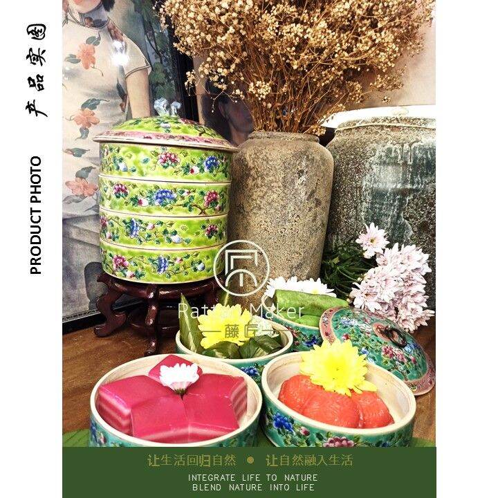 Peranakan Baba Nyonya Handmade Handcrafted Ceramic Porcelain Tiffin for ...