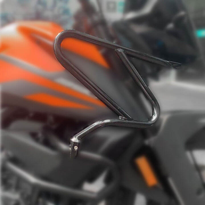 Black Motorcycle Upper Engine Highway Guard Crash Bar Tank Bumper ...