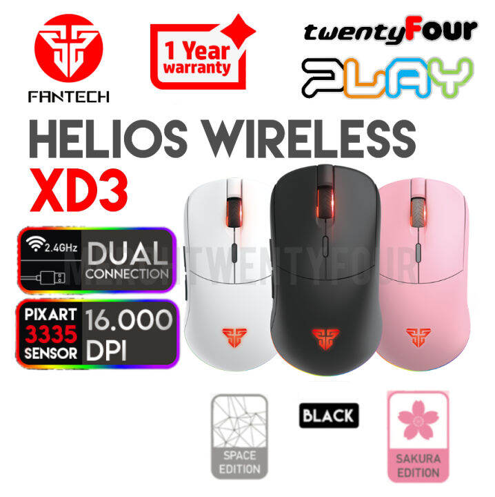 Fantech HELIOS XD3 premium wireless Mouse PIXART 3335 sensor | Lazada PH