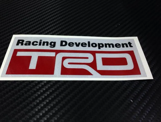 สติ๊กเกอร์ตัดคอม สะท้อนแสง 3M แท้ ลาย Racing Development TRD ขนาด 5x12 ...