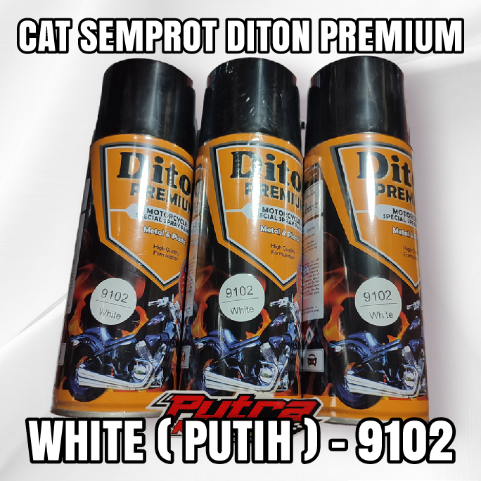 CAT SEMPROT DITON PREMIUM - WHITE ( PUTIH ) 9102 - SPRAY BODY MOTOR ...