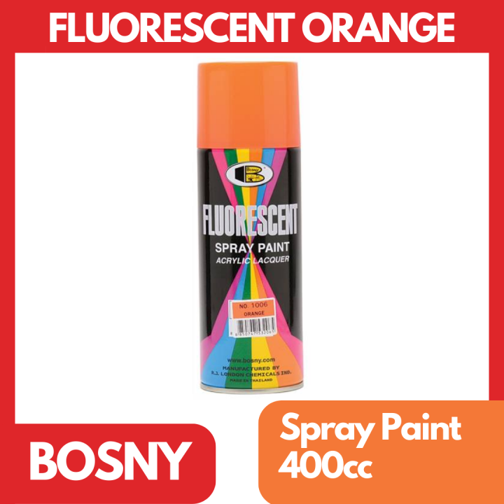 Bosny #1006 Fluorescent Orange Original Acrylic Spray Paint 400cc ...