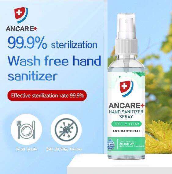 Ancare Hand Sanitizer Food Grade 100 ml / Disinfectant Spray | Lazada ...