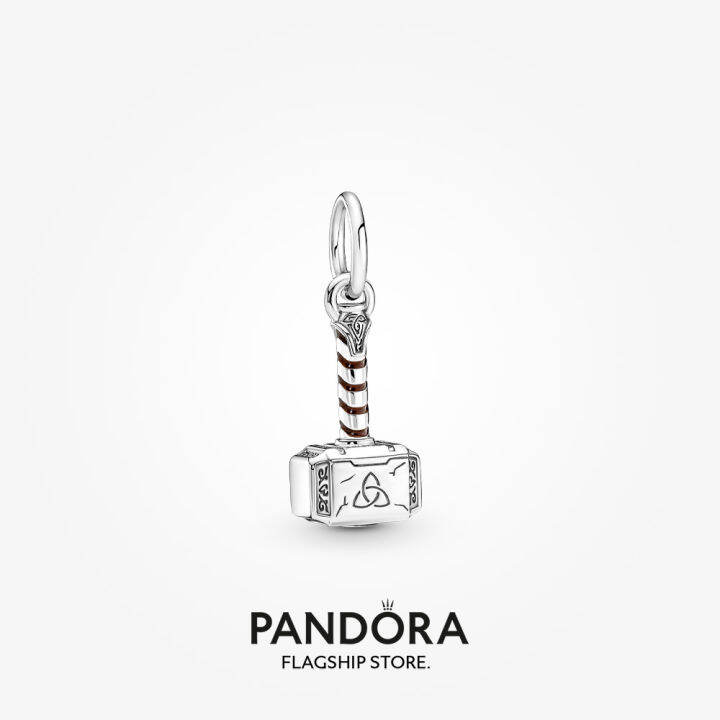 Pandora x Marvel The Avengers Thor's Hammer Dangle Charm | Lazada