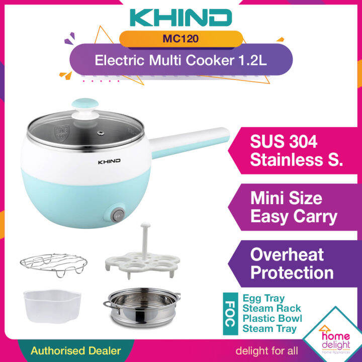 Khind Multi Cooker 1.2L / Mistral Multi Cooker 1.5L [ MC12S / MC120 ...