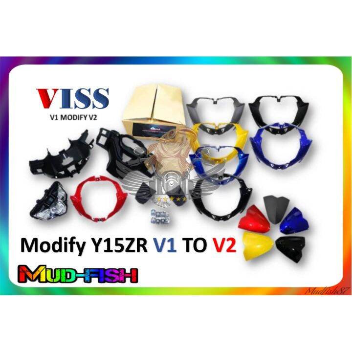 VISS HEAD LAMP LED Y15ZR Y15 V1 Modify to Y15ZR V2 UPGRADE KIT SET | Lazada