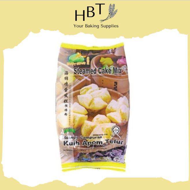 Happy Grass Steamed Cake Mix 500g Halal kuih apom telur Fat Gao Pre ...