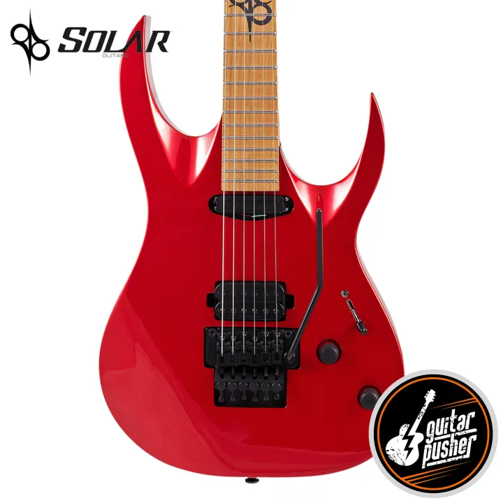 Solar Guitars AB1.6FRCAR Candy Apple Red Metallic Electric Guitar w/ Floyd Rose | Lazada PH