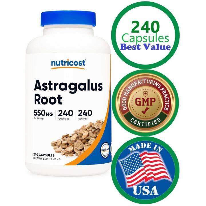 Real Astragalus Root 240 Caps 3000mg Concentrated Natural Extract ...