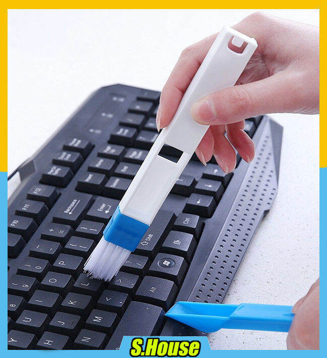 Mini Dust Brush Pan Clean Narrow Space Keyboard Window Berus Penyodok ...