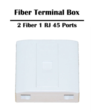 FTTH Fiber Optic 2 Ports 86 x 86MM Indoor Termination Box /Terminal Box ...