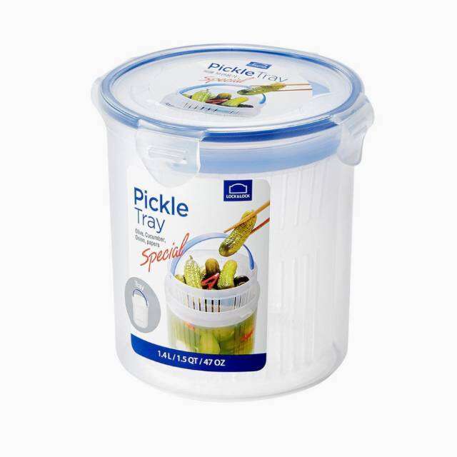 Lock n Lock Round Food Container 1.4L HPL933B / HPL933BT Pickle Tray ...