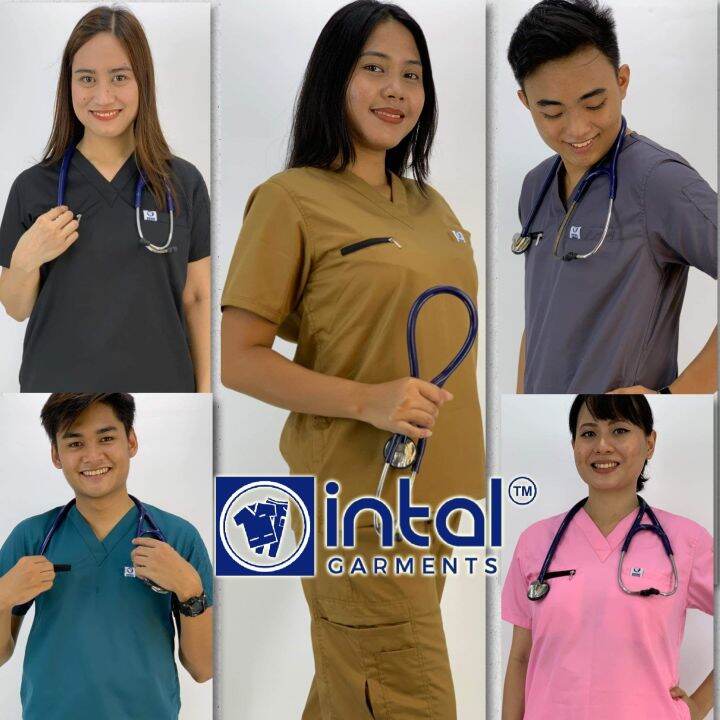 INTAL SCRUBSUIT 032 Elite MAPAGMAHAL V-Neck Zippered Chest Cargo ...
