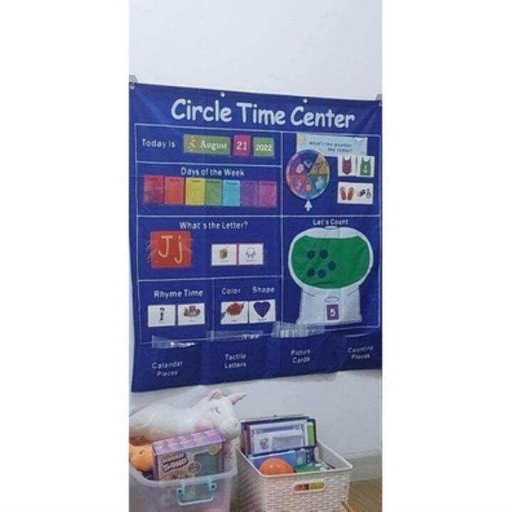Circle Time Center Classroom Pocket Chart Educational Chart Teaching