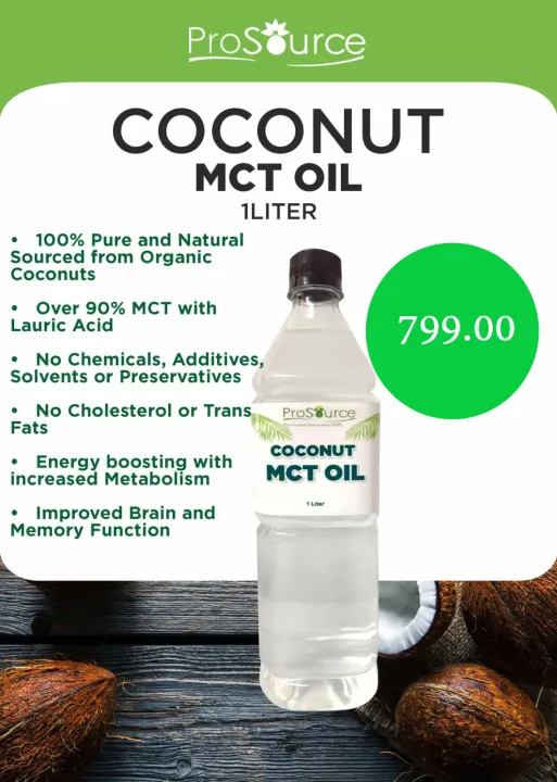 ProSource Organic Coconut MCT Oil 1-Liter | Lazada PH