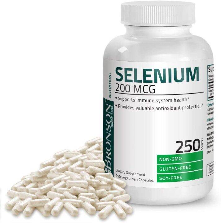 Selenium 200 Mcg for Immune System, Thyroid, Prostate and Heart Health ...