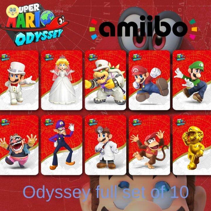 nfc tags nfc card nfc tag sticker NS Mario Odyssey Amiibo Card Super ...