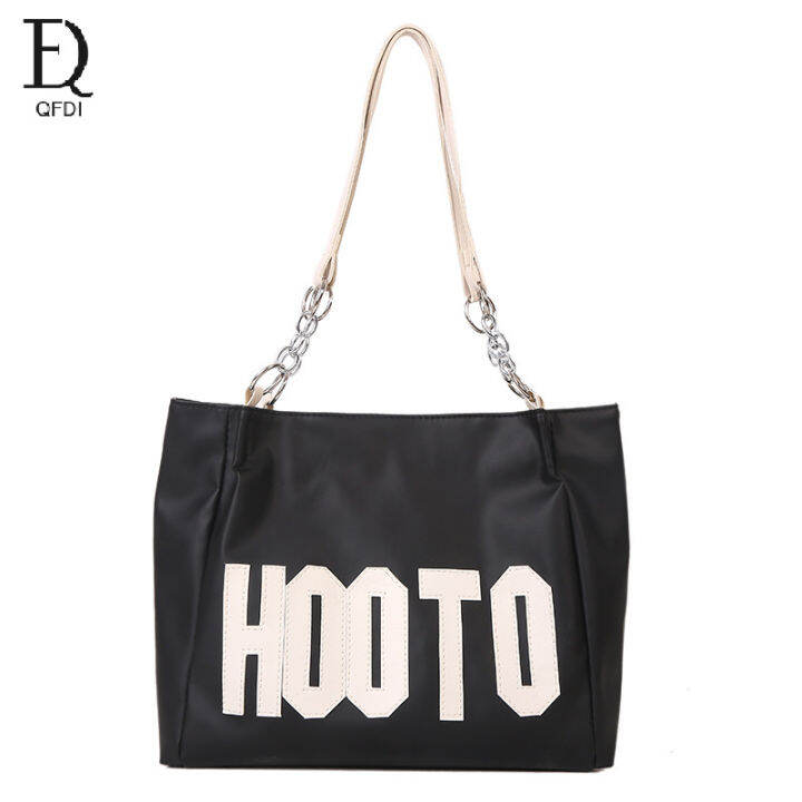 QFDI กระเป๋าสะพายข้างเนื้อกระเป๋าจุของได้มากกระเป๋าถือสำหรับผู้หญิงใหม่ ...