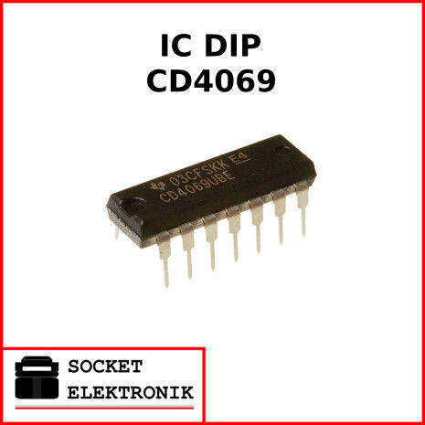 IC DIP CD4069. Rangkaian Not. Inverter Circuit. Ekivalen dengan 74LS04 | Lazada Indonesia