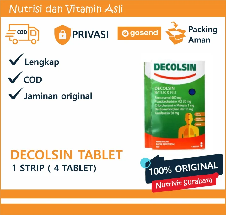 DECOLSIN STRIP 4 KAPSUL | Lazada Indonesia
