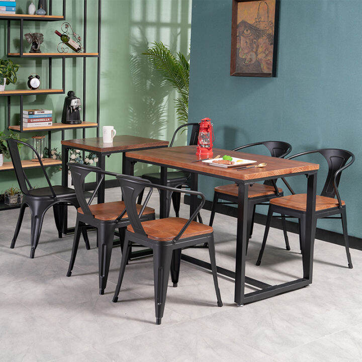 Retro coffee milk tea shop industrial style restaurant food stall ...