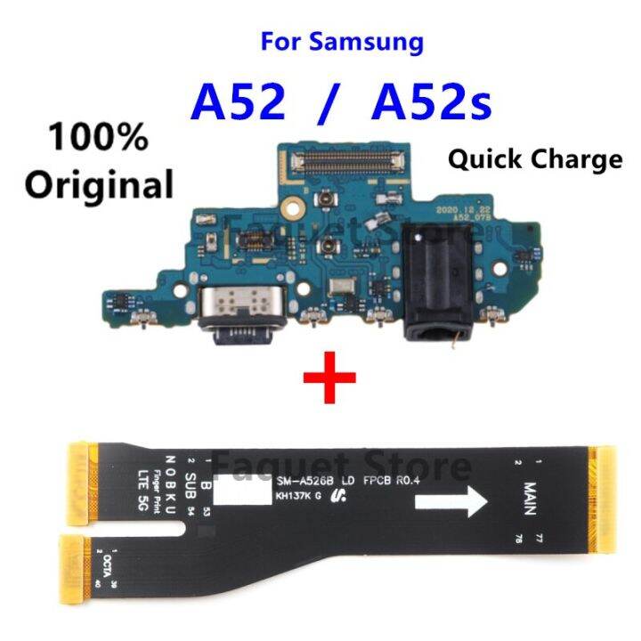 Original For Samsung Galaxy A52 A52s A525 A526B A528B USB Micro Charger ...