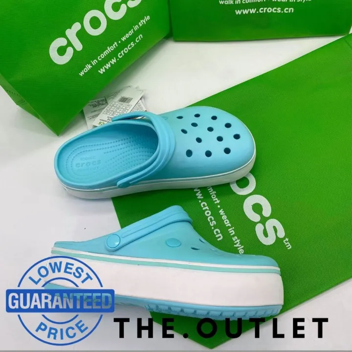 CROCS Classic Platform clogs sandals for women korean fashion beach ...