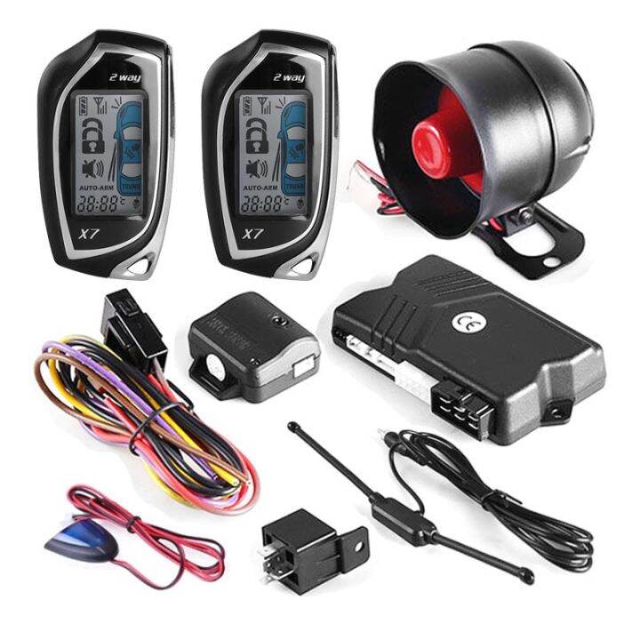 Engine Starter 2 Way Car Alarm With Autostart Keyless Entry System ...