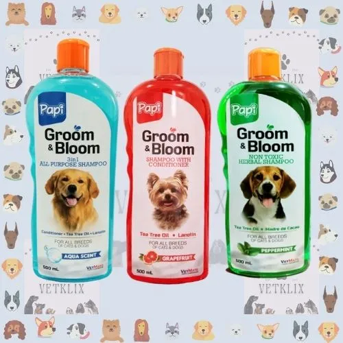 [VETKLIX II] PAPI GROOM AND BLOOM SHAMPOO FOR PETS/ DOG SHAMPOO / PET ...